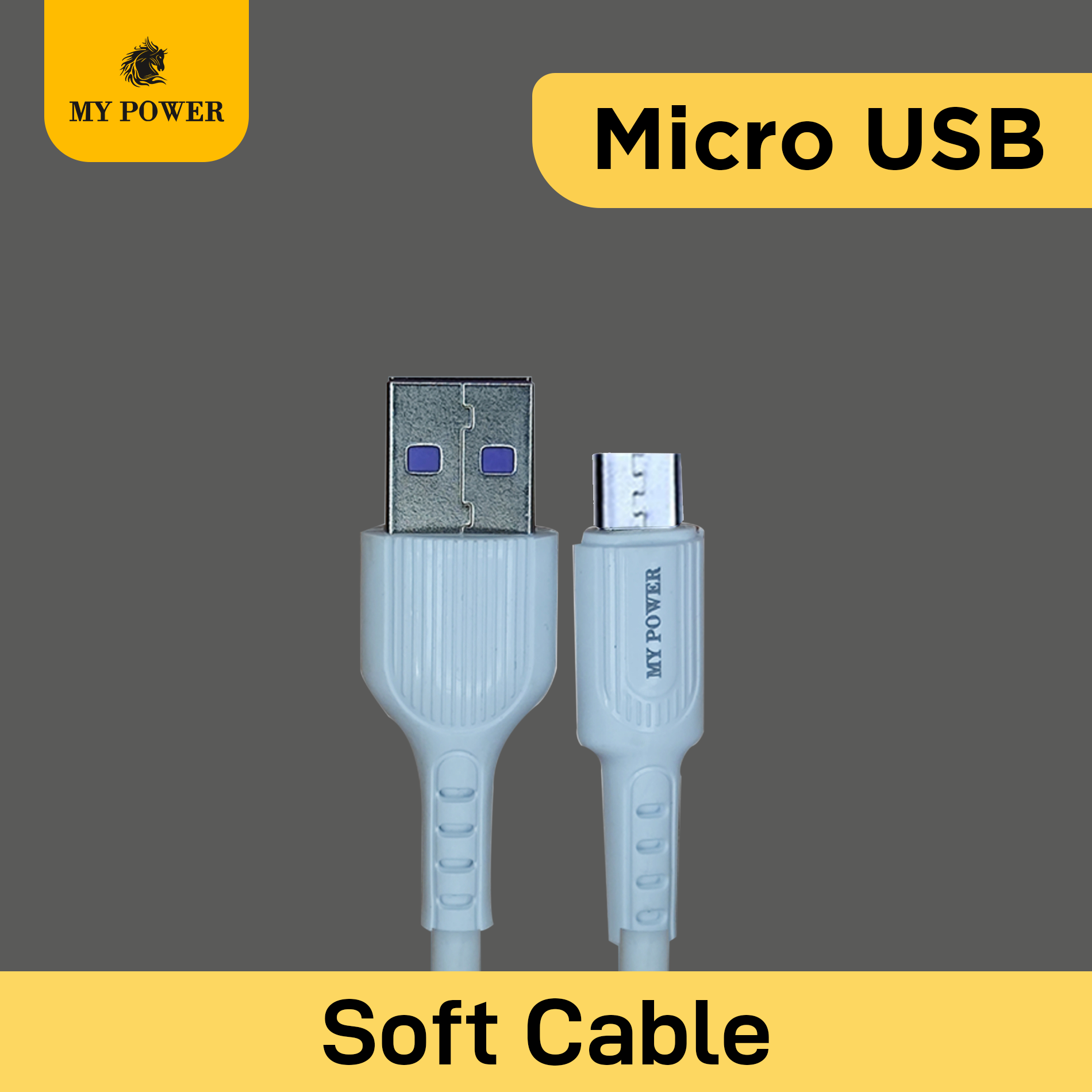 Data Cable Soft 3A, MD-05 Micro - My Power
