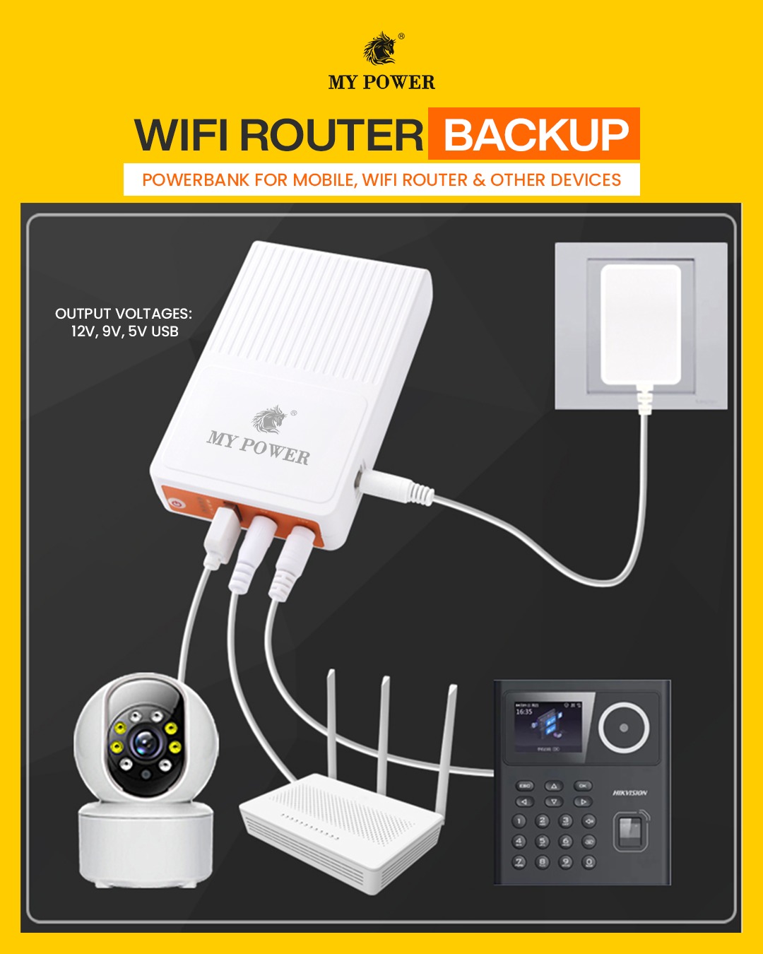 Mypower wifi router backup ups and mobile power bank 2 in 1 Mps404 - My ...
